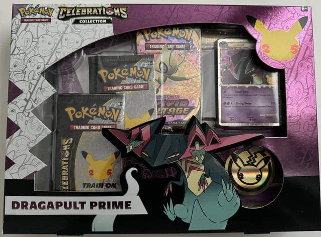POKEMON TCG 25TH Anniversary Celebrations Dragapult Prime Collection ...