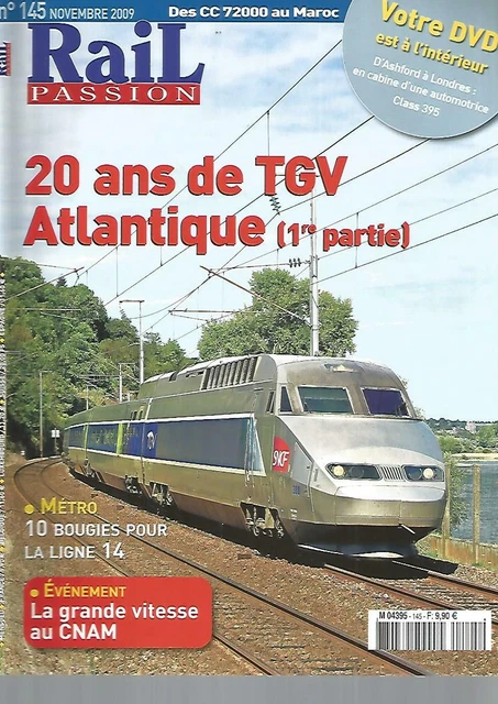 PASSION RAIL N°145 20 Years Tgv Atlantic (1) / Metro 10 Years Line 14 / Cc 72000 £3.91 - PicClick UK