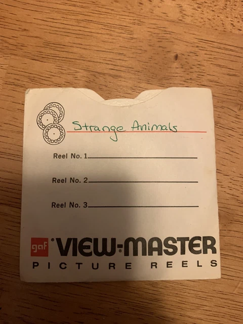 VIEW-MASTER PACKET SET Strange Animals Of The World 1960 B615 £9.42 ...