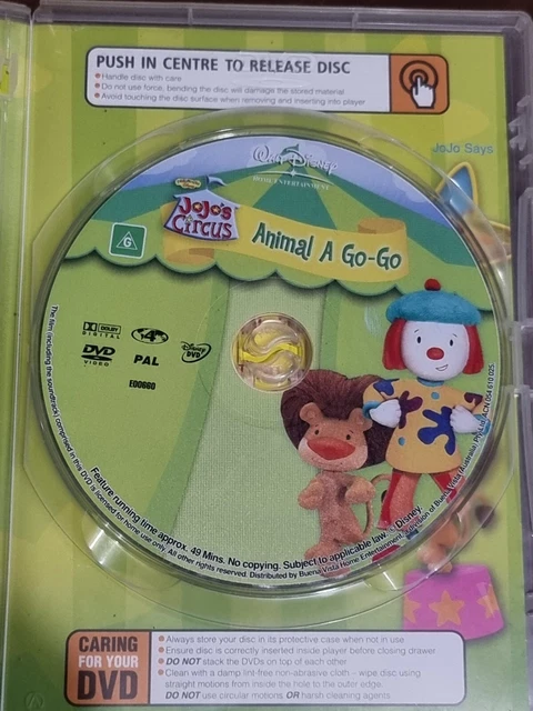 JOJO'S CIRCUS ANIMAL A Go-Go DVD Region 4 PAL | Walt Disney Kids TV ...