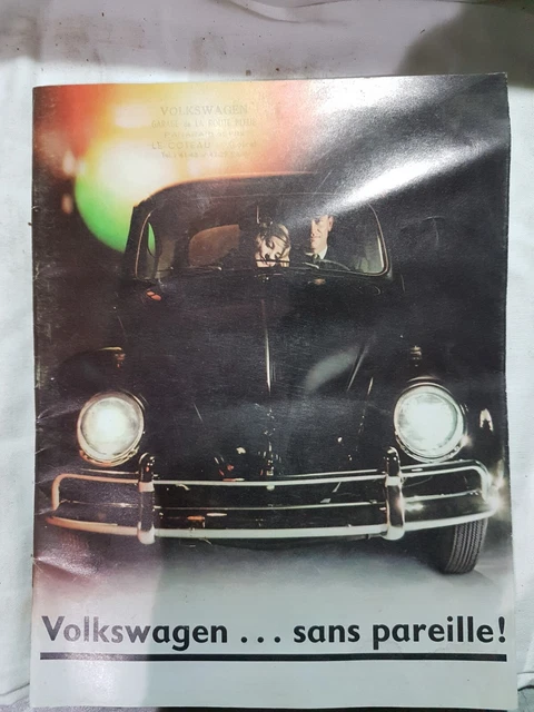 BROCHURE PUBLICITAIRE VOLKSWAGEN Ancienne "Coccinelle " EUR 4,00 - PicClick FR