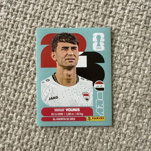 PANINI FIFA WORLD Cup 2026 Official Sticker Collection -Iraq- Manaf ...