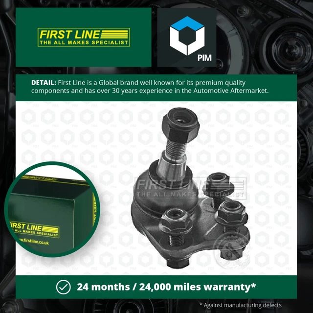 BALL JOINT FITS VOLVO V70 Mk3 07 to 16 Suspension Firstline 30671636 ...