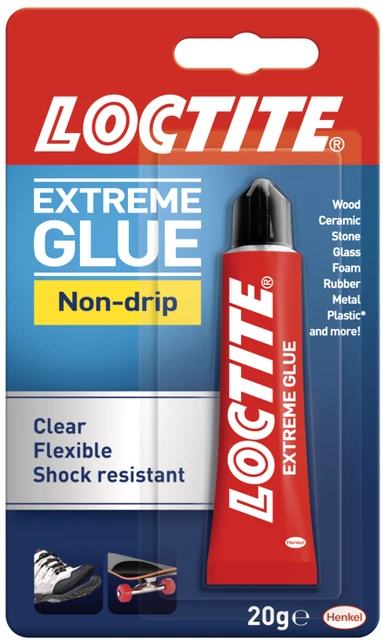 LOCTITE EXTREME GLUE Gel All Purpose Adhesive Bond Clear Flexible ...