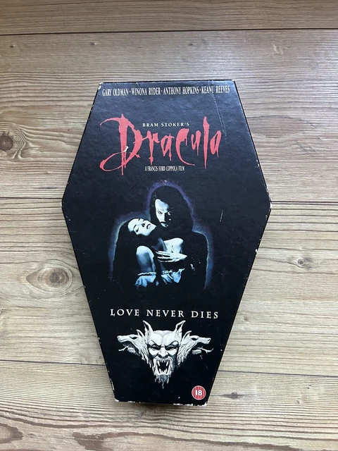 Bram Stokers Dracula Vhs Special Collectors Coffin Edition With Enamel