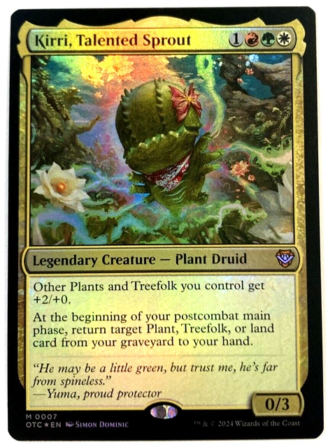 MTG KIRRI, TALENTUEUX Sprout Outlaws of Thunder Junction Commander 0007 ...