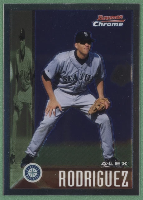 2005 BOWMAN CHROME A-Rod INSERT Alex Rodriguez #95-AR Seattle Mariners ...