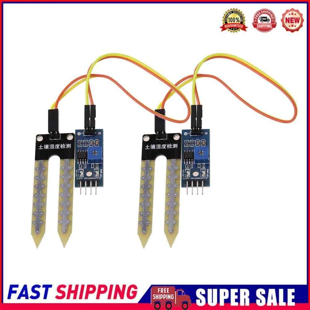 SOIL HUMIDITY HYGROMETER Moisture Detection Sensor Module Arduino w/Dupont £6.59 - PicClick UK