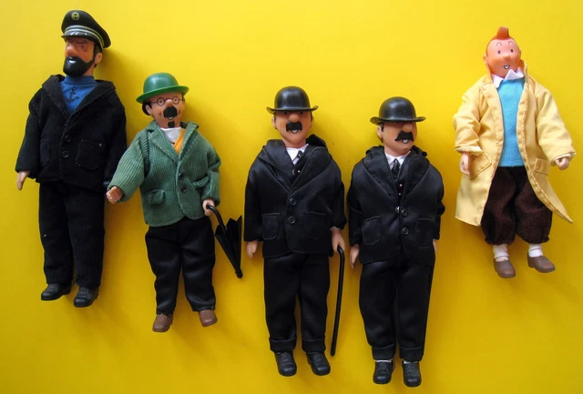TINTIN HERGE 5 Dolls Dressed Characters Adventures Tintin Good ...