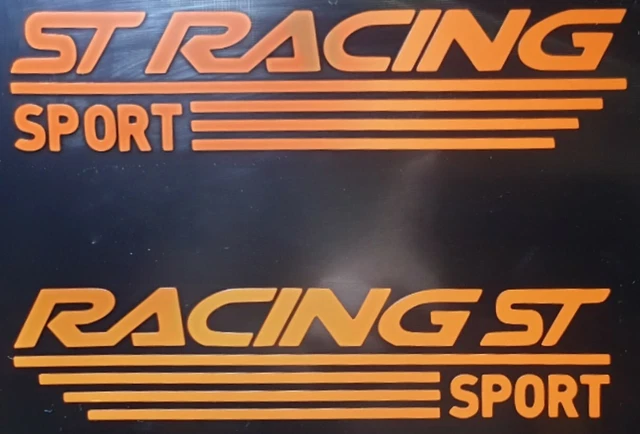 FORD FOCUS FIESTA mondeo st racing sticker vinyl (Orange) x2 £5.00 ...