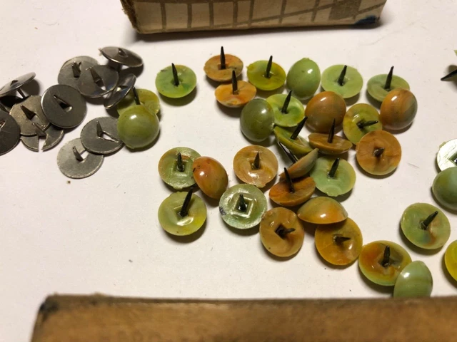 VINTAGE SOVIET USSR Circa 1940 Bakelite Push Pins Office Supplies £9.68 ...