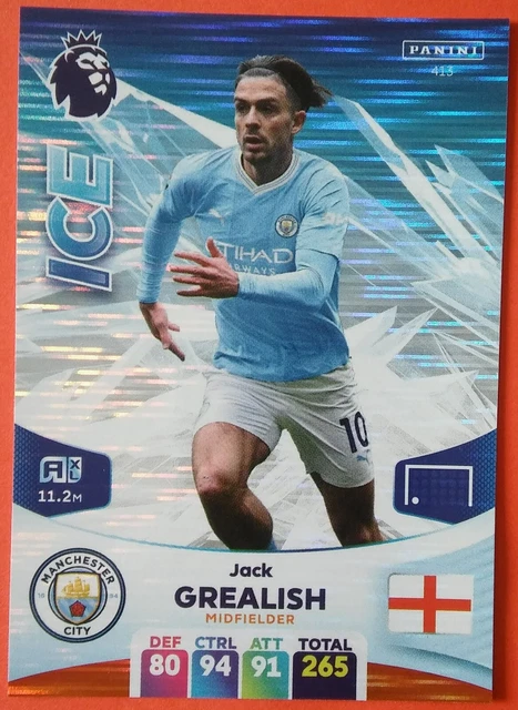ADRENALYN XL PREMIER League 2023/24 Ice Card - Jack Grealish of ...