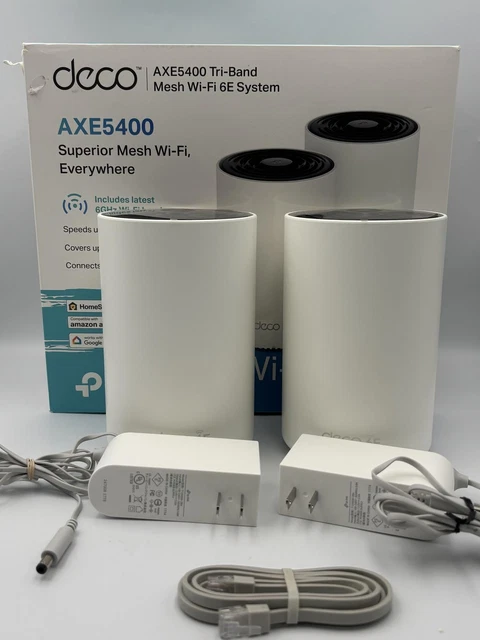 TP-LINK DECO AXE5400 Tri-Band WiFi 6E Mesh System(Deco XE75) - 2-Pack ...