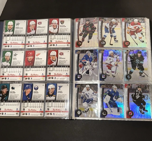 2025-26 UD TIM HORTONS Hockey 156 cards in Binder BASE SET + 2 Insert Sets ALBUM $55.99 ...