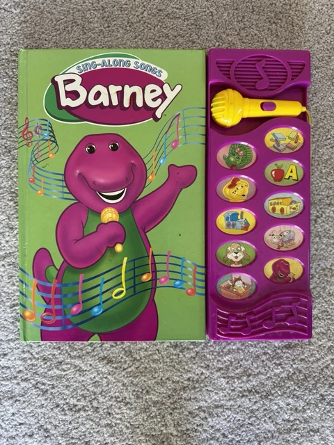 BARNEY SING ALONG Songs Book Play-A-Song With Microphone EUR 10,92 ...