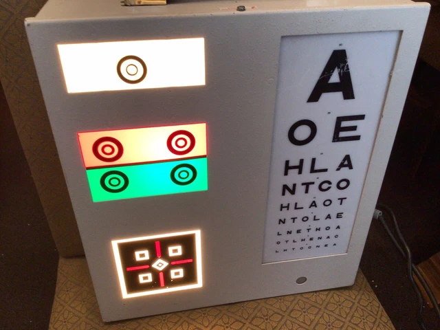 OPTICIANS EYE TEST Equipment Ideal Man Cave Just Under 12” X 13” £29.99 ...