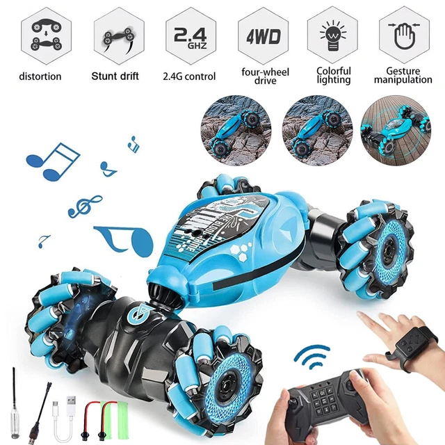 4WD HAND GESTURE 360° RC Stunt Car Sensing Off-Road Remote Control ...