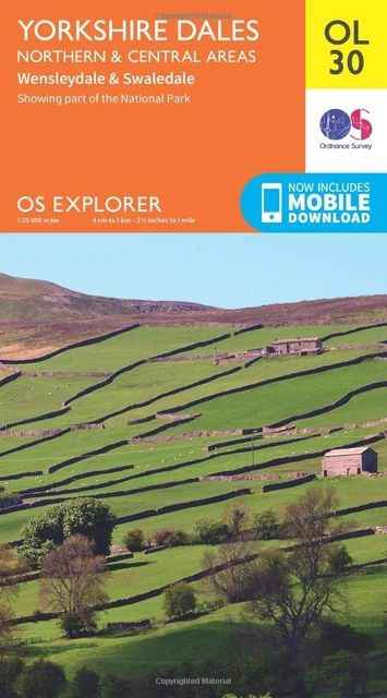 YORKSHIRE DALES MAP | Northern & Central | Ordnance Survey | OS ...