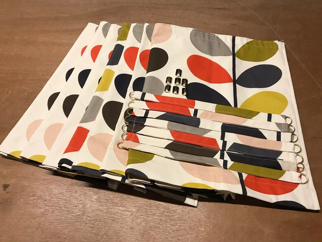 CAMPER VAN CURTAINS VW T2,SALE Orla Kiely Multi Stem Blackout/Magnets £ ...