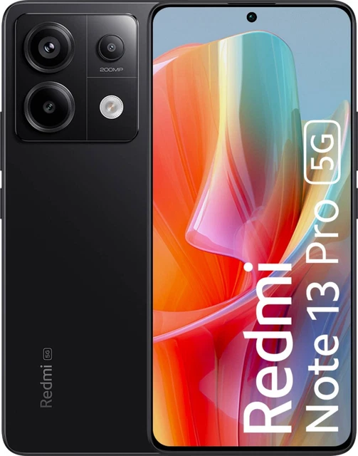 REDMI NOTE 13 Pro 5G (noir, 256 Go 8 Go de RAM)6,67" 200MP 5100 mAh ...
