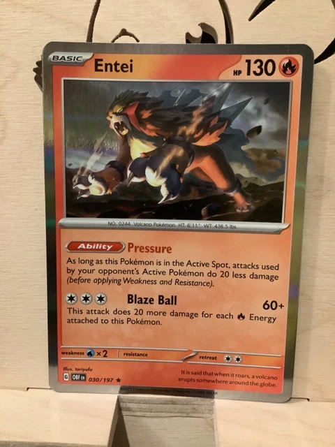 POKÉMON TCG ENTEI Sv03: Obsidian Flames 030/197 Holo Rare EUR 0,57 ...