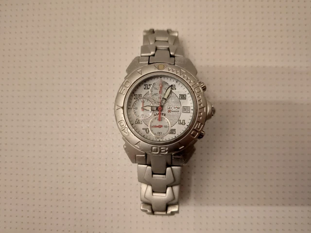 OROLOGIO CRONOGRAFO CRONOMETRO Sector Expander 150 Alutek Allumino WR ...