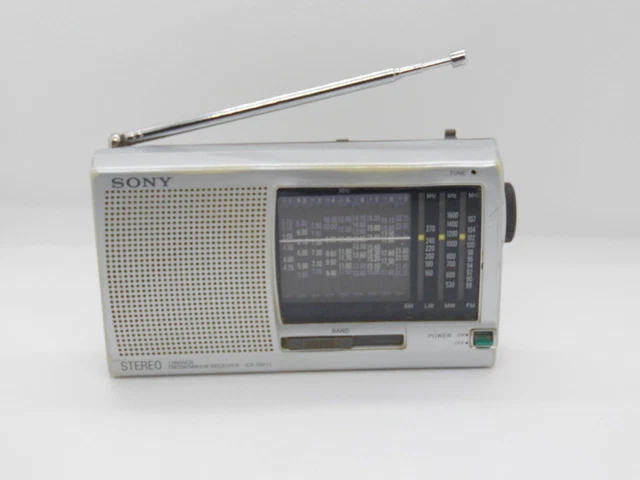 SONY PORTABLE RADIO 12 Bands FM/SW/MW/LW Receiver ICF-SW11 spares or repair £5.50 - PicClick UK