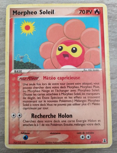 CARTE POKÉMON - Morpheo Soleil 70 PV 31/113 EUR 2,15 - PicClick FR