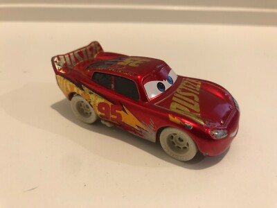 DISNEY PIXAR CARS FIREBALL BEACH SANDY MCQUEEN MATTEL 1:55 DIECAST ...