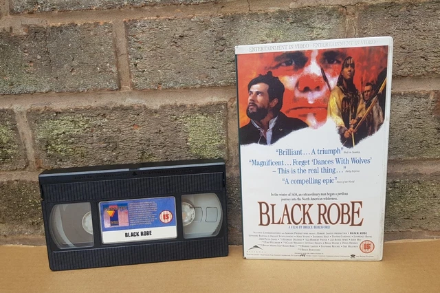 BLACK ROBE/ VHS Film / Ex-Rental Big Box/ Lothair Bluteau/ Aden Young ...