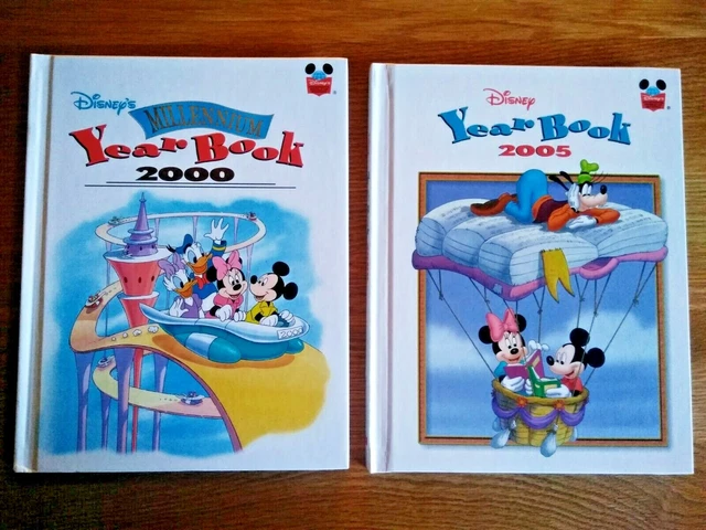 DISNEY YEAR BOOK 2005 and Disneys Millennium Year Book 2000 Good ...