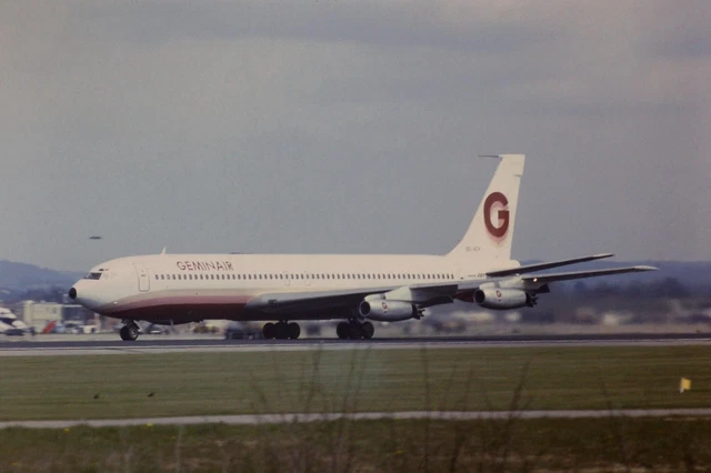 ORIGINAL 35MM COLOUR slide of Geminair Boeing 707-430 9G-ACK in 1977 £7 ...