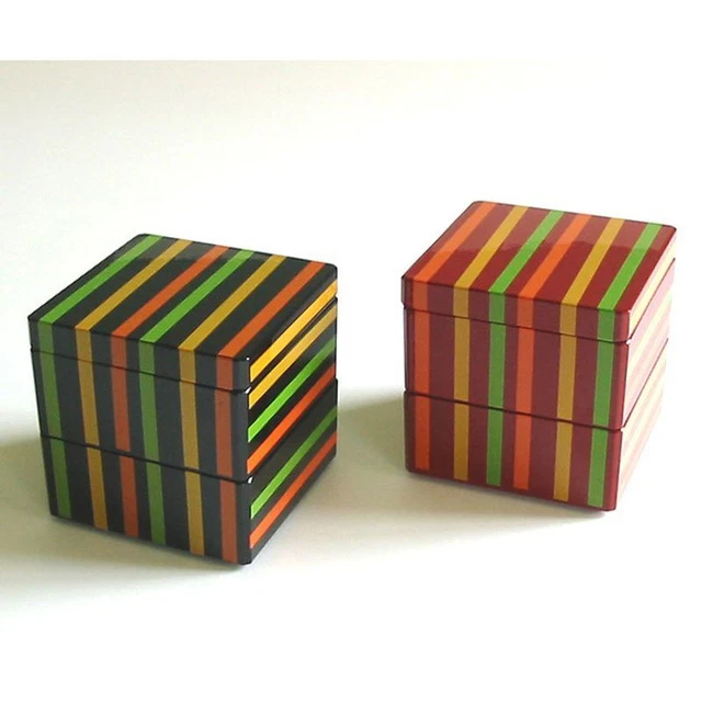 STACKING BOX KOMA Line Square Mini Urethane Coated Kyoto JAPAN isuke ...