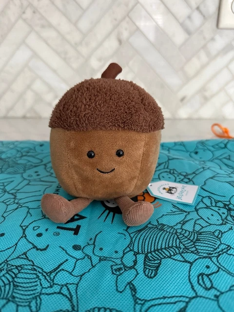 JELLYCAT AMUSEABLES ACORN Brand New With Tags + Dust Bag RETIRED Best ...