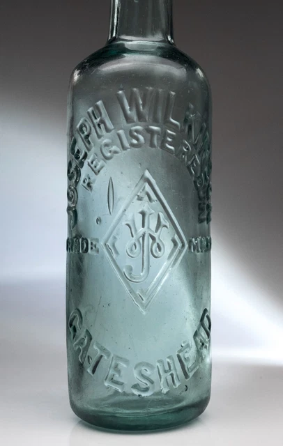 ANTIQUE CLEAR GLASS Bottle, Joseph Wilkinson, Gateshead, Soda Water ...