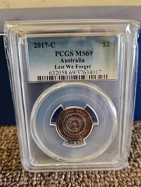 AUSTRALIA 2017 C Mint Mark $2 Two Dollars Coin Lest We Forget Mosaic ...