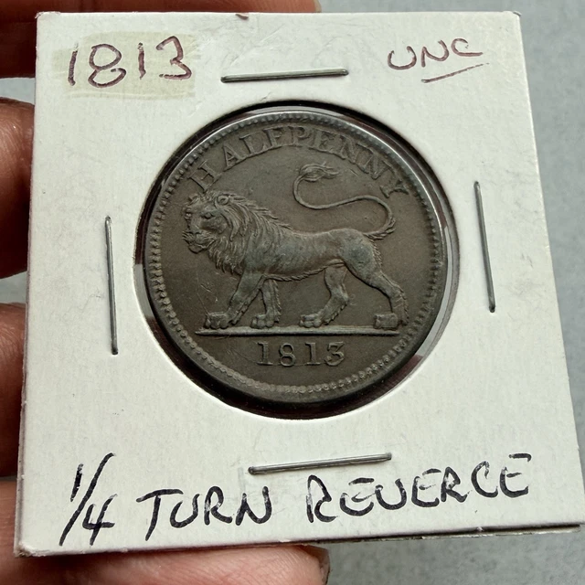 HALFPENNY TOKEN BRITISH Copper Company 1813. UNC W.610 VC £3.50 ...