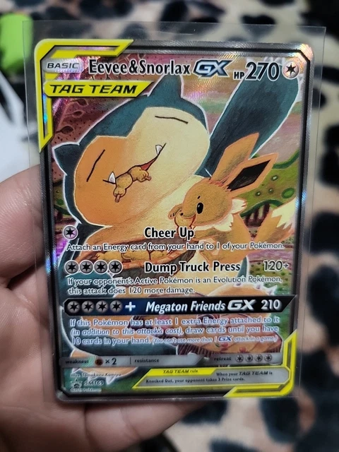 POKÉMON TCG EEVEE & Snorlax GX Team Up SM169 Holo Promo $20.50 ...