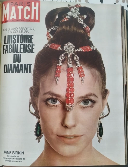 PARIS MATCH N°1080 17/01/70 Birkin Cassius Clay Diamant Guérin NASA ...