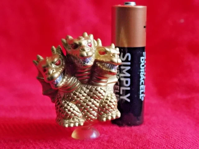 KING GHIDORAH TOHO SUCTION CUP PVC MINI SD FIGURE H=1.5" 4cm GODZILLA ...
