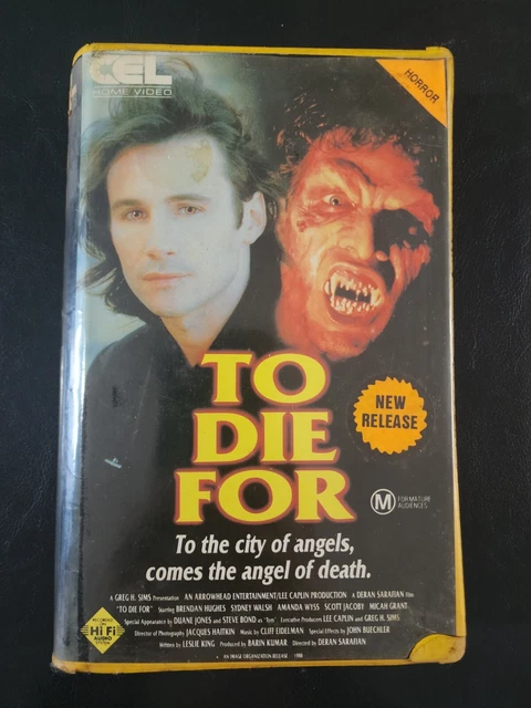 TO DIE FOR - VHS - Brendan Hughes Sydney Walsh $19.95 - PicClick AU