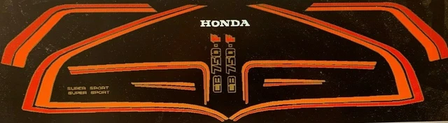 HONDA CB750F CB750FA Restoration Decal Set Black Model 2 £76.64 ...