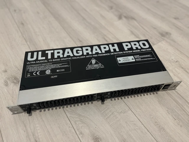 BEHRINGER ULTRAGRAPH PRO FBQ1502 2-Kanal 19 Zoll Equalizer EUR 125,00 ...