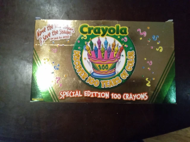 CRAYOLA SPECIAL EDITION 100 Years of Color Opened Unused ( 100 Crayons ...