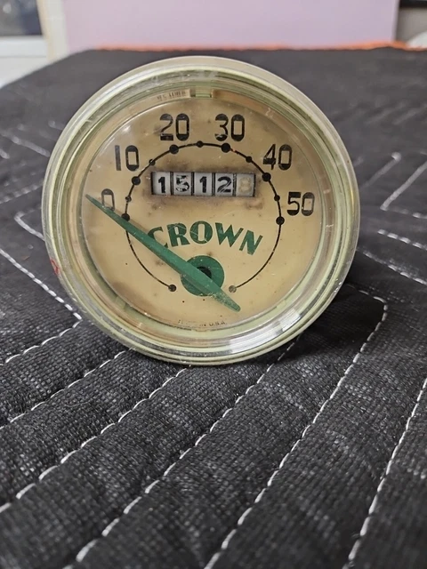 CROWN STEWART WARNER 50 MPH Bicycle Speedometer Vintage 1950 ...