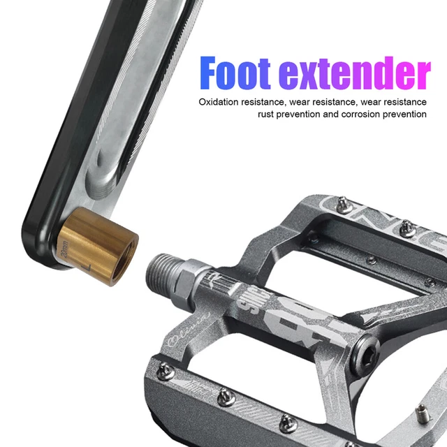 PEDAL EXTENDER AXLE Crank Steel Bike Pedal Axle Extender for Mountain ...