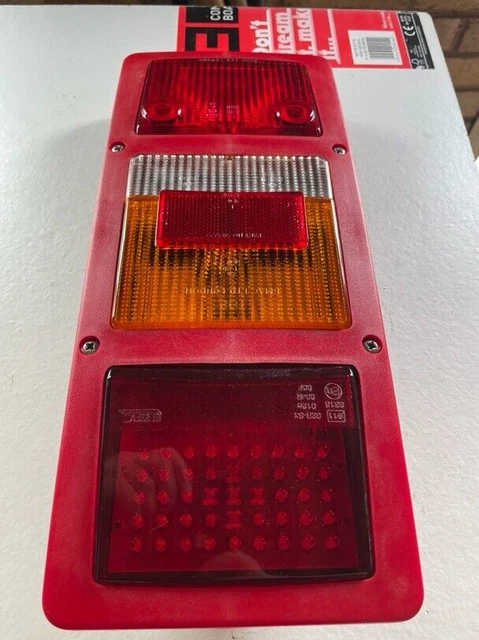 DENNIS/MCW BMAC REAR Light Units Red Bezel Integral Plug Connector ...