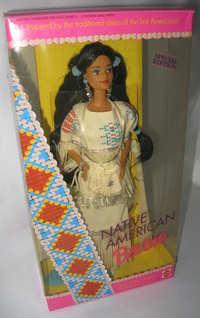 BARBIE NATIVE AMERICAN 1992 * Dolls Of The World Collection * Neuve En ...