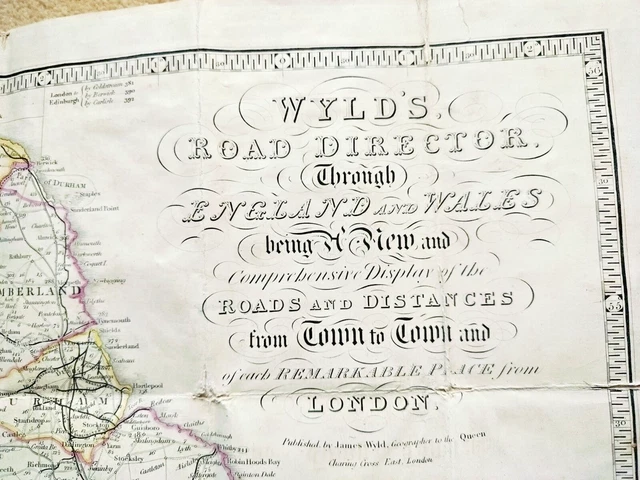 JAMES WYLD 1840S map of England and Wales, linen backed and slipcover £ ...