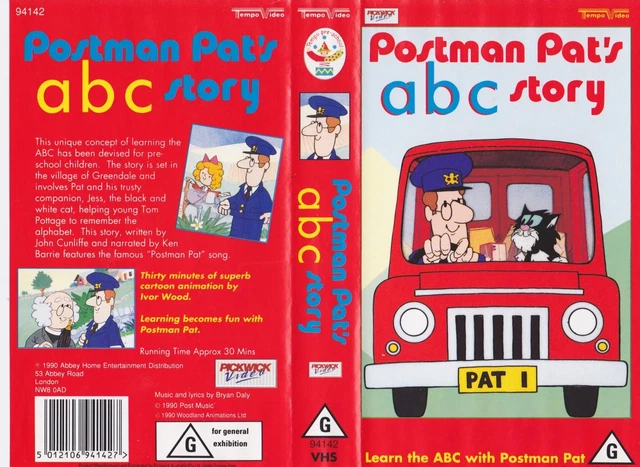 POSTMAN PAT ABC Story Video Vhs Video Pal~ A Rare Find £9.72 - PicClick UK